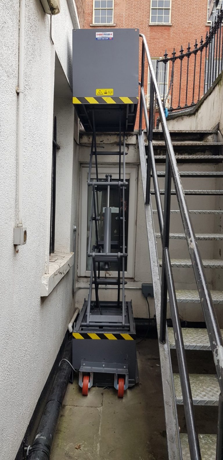 Bespoke Lift Raised 2 University Centre Hume Street - Cherry Picker